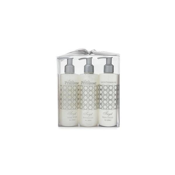 Lady Primrose Tryst Triple Pump Gift Set (8oz Skin Moisturizer, Bathing ...