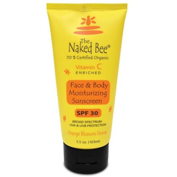 The Naked Bee Orange Blossom Honey Moisturizing Sunscreen with SPF 30 5 ...